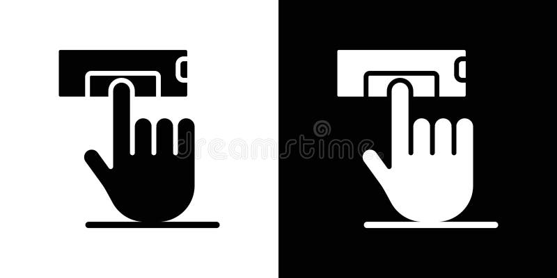 Finger Authentication Icon Linear Logo Isolated Stock Vector ...