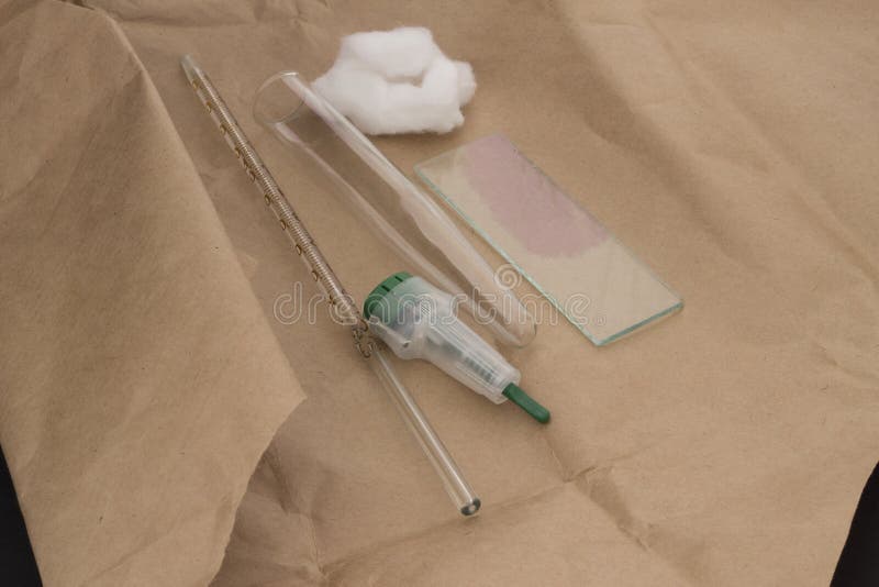 Finger Blood Collection Set Stock Photo - Image of hospital, clinical ...