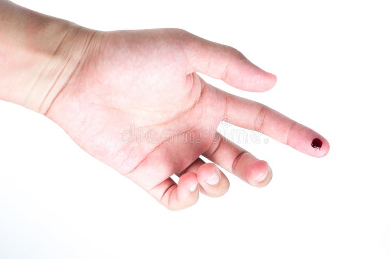 Finger with blood isolated stock photo. Image of diabetes - 30581596