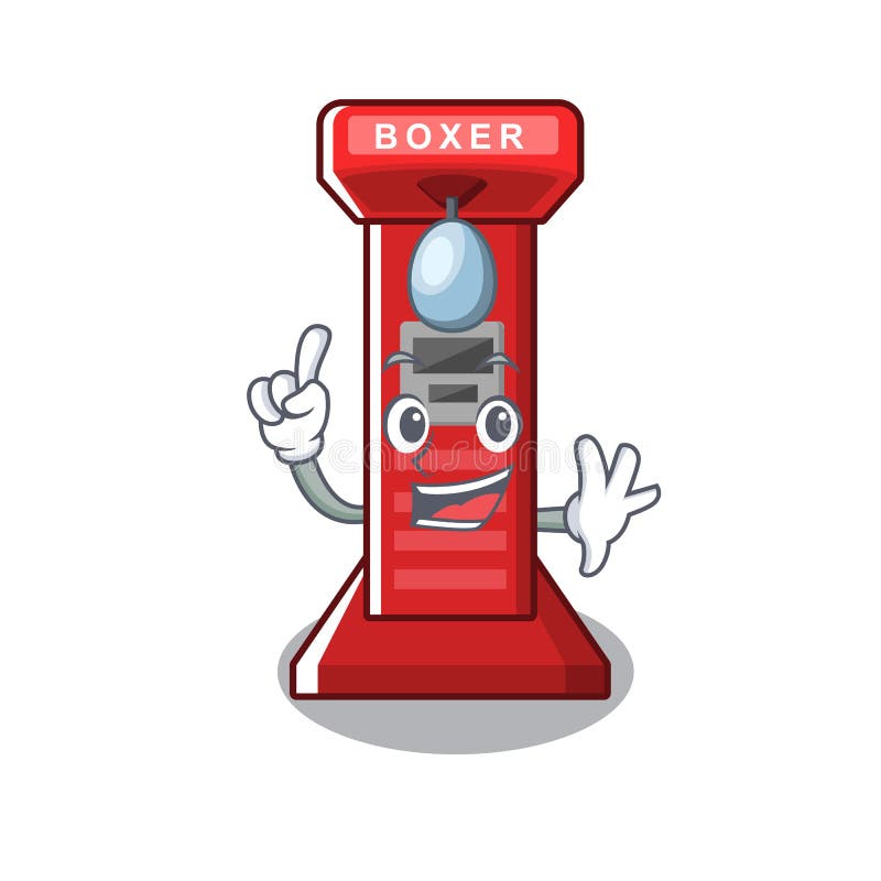 Finger Boxing Game Machine in Cartoon Shape Stock Vector - Illustration ...