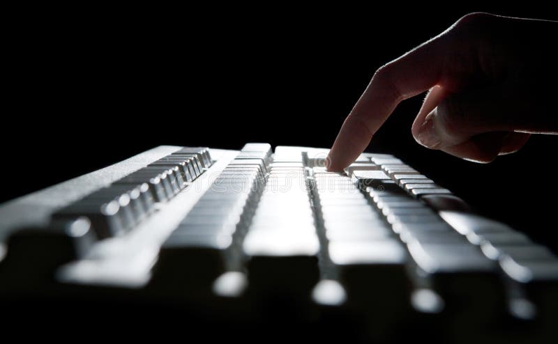 Finger on button stock image. Image of information, board - 8389649