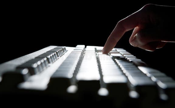 Finger on button stock image. Image of information, board - 8389649