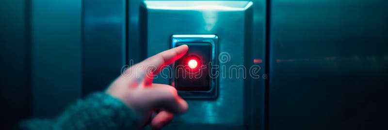 Finger on the Button: a Person with Their Finger on a Button ...