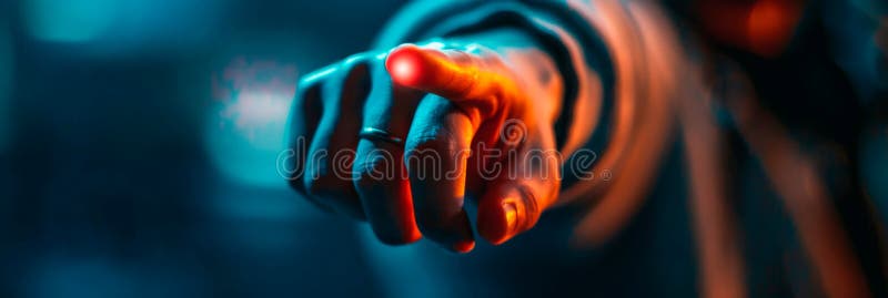 Finger on the Button: a Person with Their Finger on a Button ...