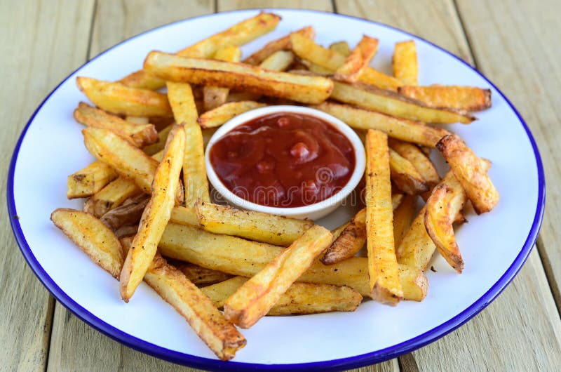 Finger Chips or French Fries Stock Image - Image of chutney, dinner ...