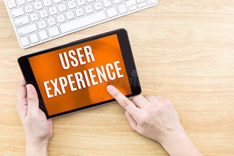 Finger Touch Screen with Target Audience Word with Keyboard on W Stock ...