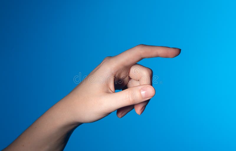 Finger Clicking Invisible Button, Hand Gesture Symbolizing Selection ...