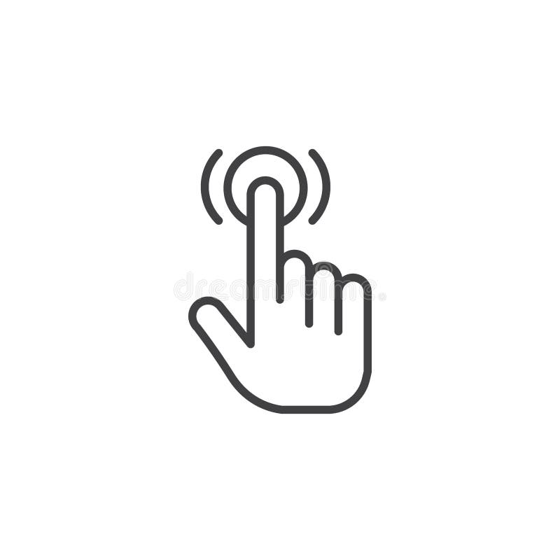 Finger Control Linear Icon. Modern Outline Finger Control Logo C Stock ...