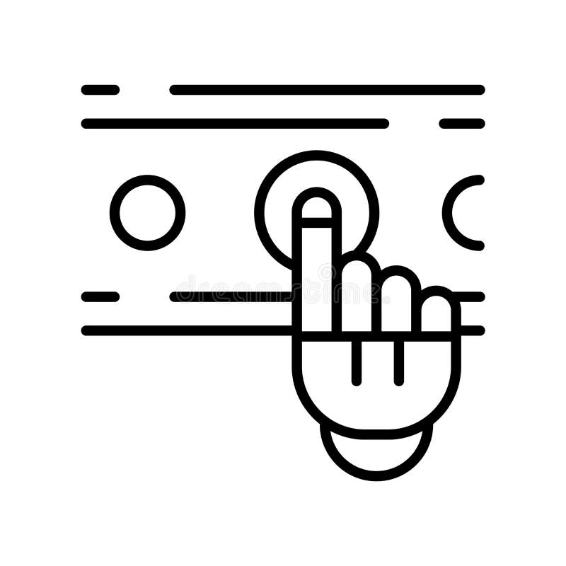 Finger Icon Vector Isolated on White Background, Logo Concept of Stock ...