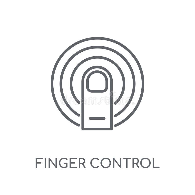Finger Control Linear Icon. Modern Outline Finger Control Logo C Stock ...