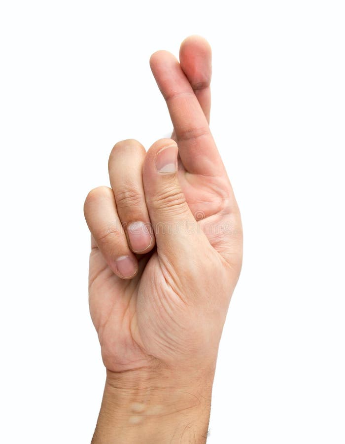 Finger crossed stock image. Image of lying, cross, idea - 52440419