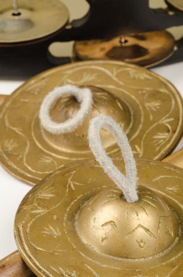 Finger cymbals stock image. Image of studio, castanets - 53246465
