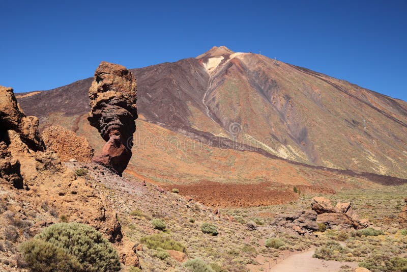 Finger Des Gottfelsens, Nationalpark Vulkan Teide Stockbild - Bild von ...