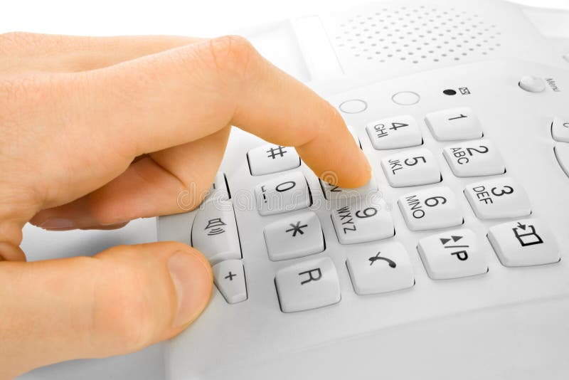 Finger dialing stock image. Image of white, dial, connection - 5435811