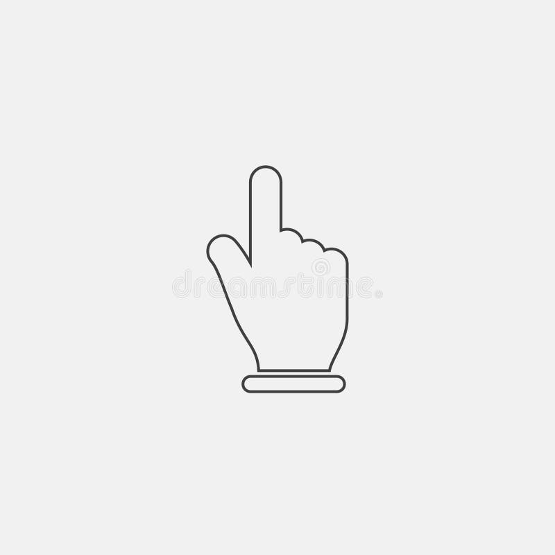 Finger direct icon stock illustration. Illustration of hand - 111438141
