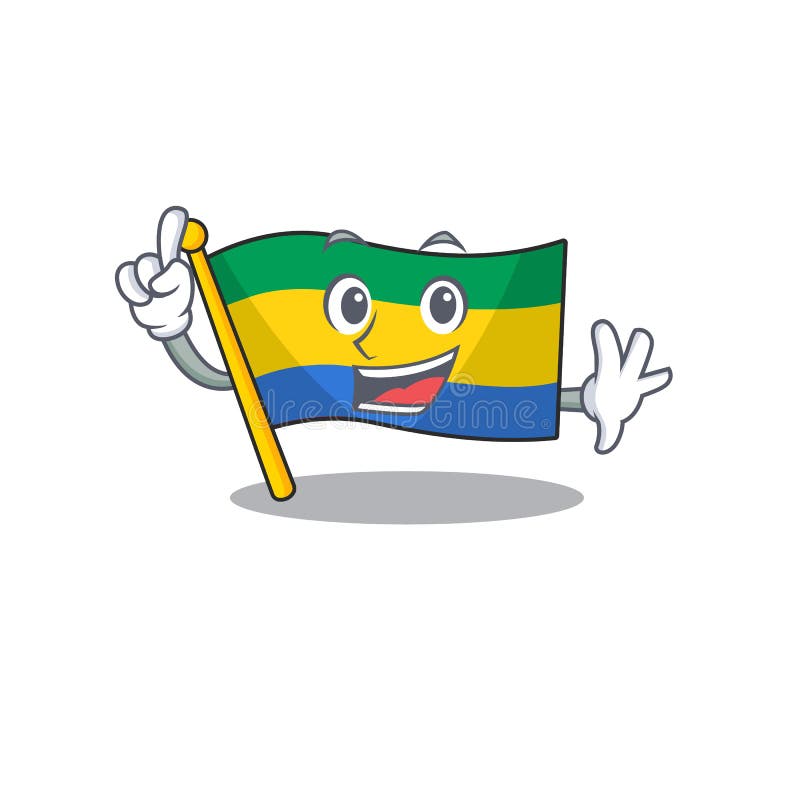 Finger Flag Gabon Stored in Drawer Character Stock Vector ... Finger Flag Gabon Stored in Drawer Character Stock Vector ...
