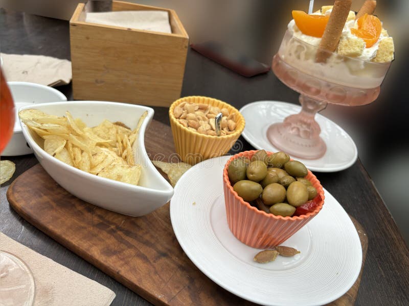 Finger Food Appetizers and Ice Cream Stock Image - Image of fresh ...