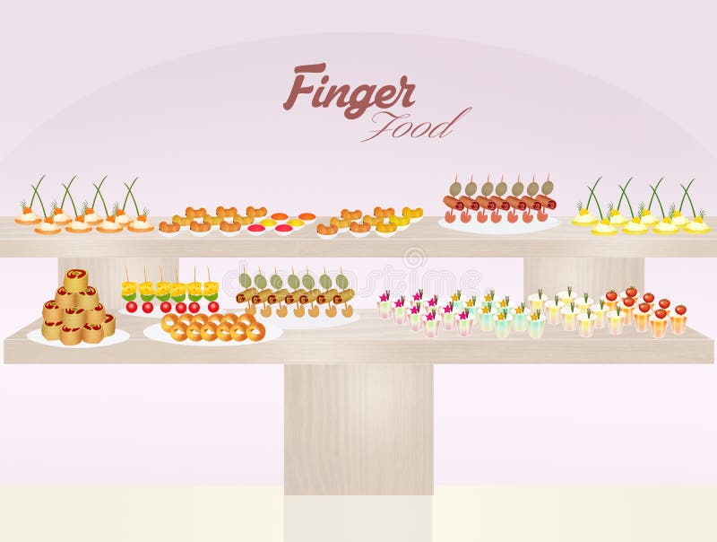 Finger food stock illustration. Illustration of culinary - 73870644
