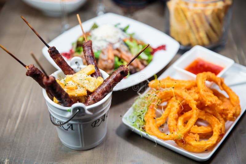 Savory Finger Food at a Birthday Party Stock Photo - Image of treats ...