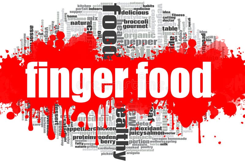Finger food word cloud stock illustration. Illustration of cloud ...