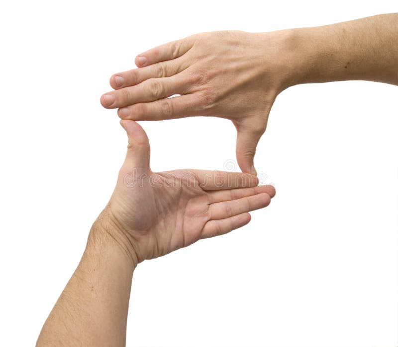 Finger Frame stock image. Image of male, finger, rectangular - 11166217