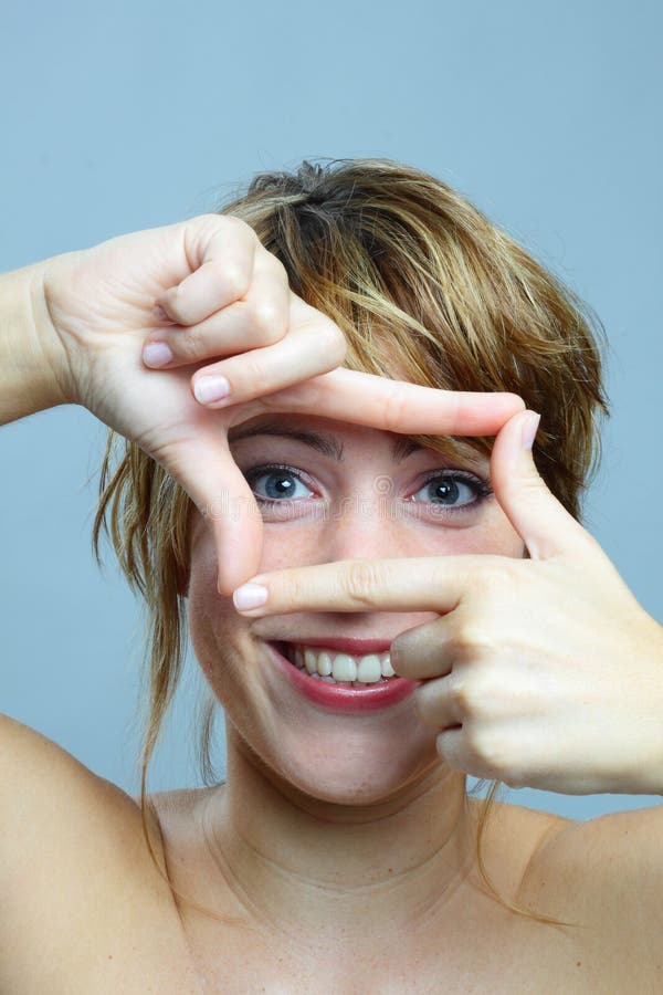 Finger Frame stock photo. Image of beautiful, hand, happy - 11577542