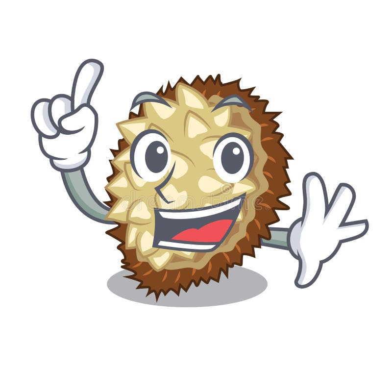 Finger Fruit Marang is Located in Mascot Stock Vector - Illustration of ...