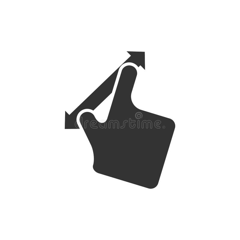 BW icon - Gesture stock vector. Illustration of computer - 193267645