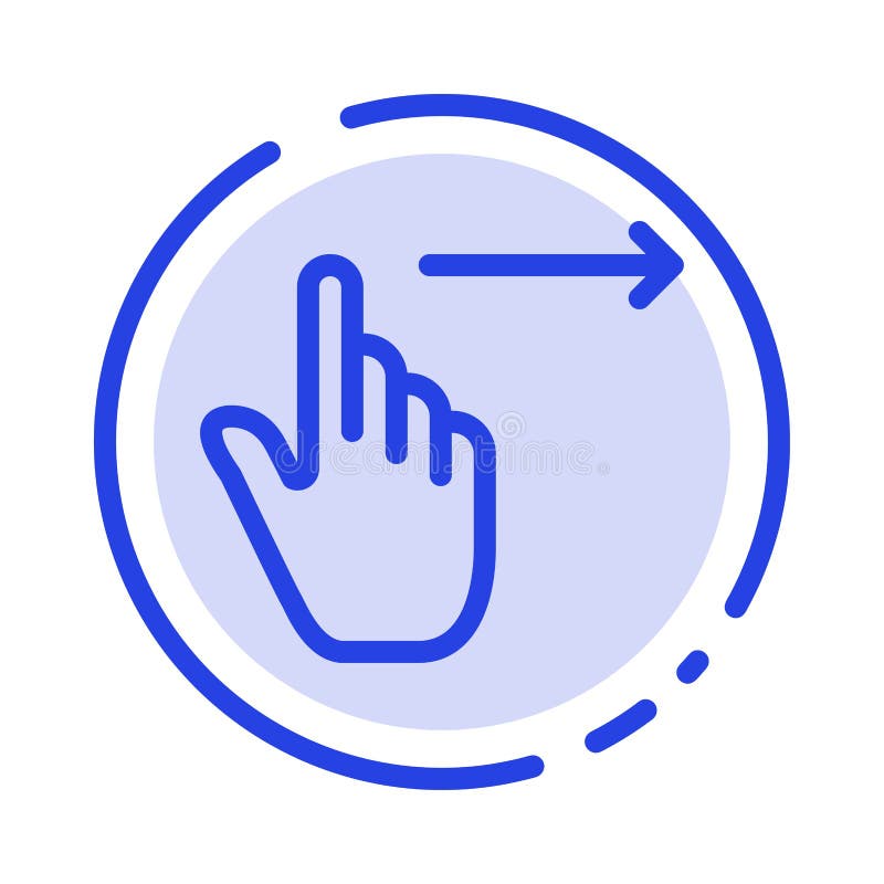 Finger, Gestures, Right, Slide, Swipe Blue Dotted Line Line Icon Stock ... Finger, Gestures, Right, Slide, Swipe Blue Dotted Line Line Icon Stock ...