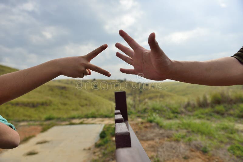 Finger-guessing game stock image. Image of mora, sporting - 69694995