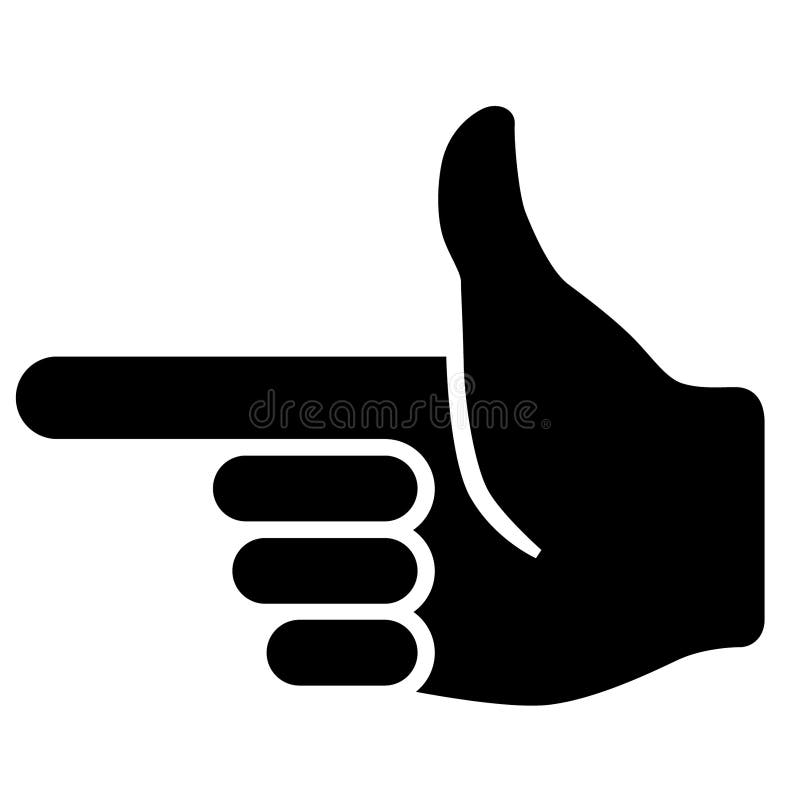 Finger Gun Sign Vector Illustration by Crafteroks Stock Vector ...