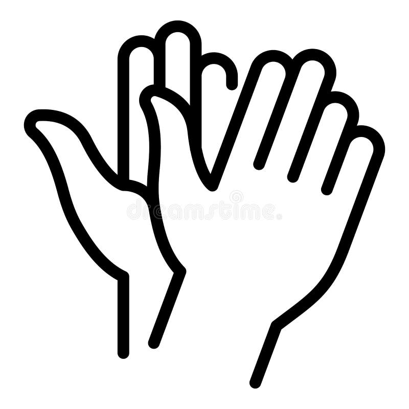 Culture Handclap Icon Outline Vector. Applause Hand Clap Stock Vector ...