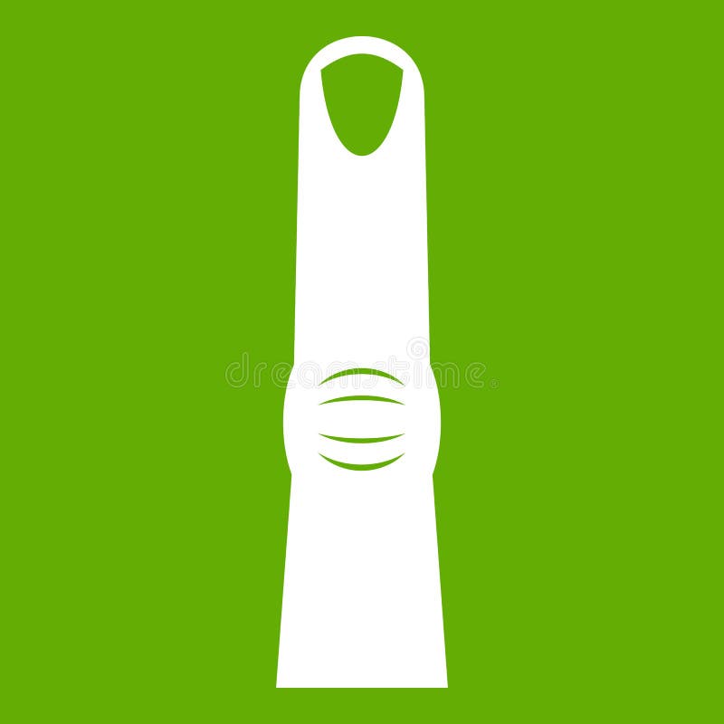 Finger icon green stock vector. Illustration of concept - 110073378