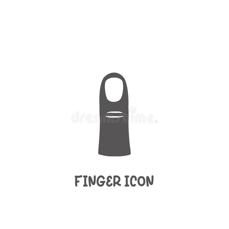 Finger Icon Simple Flat Style Vector Illustration Stock Vector ...