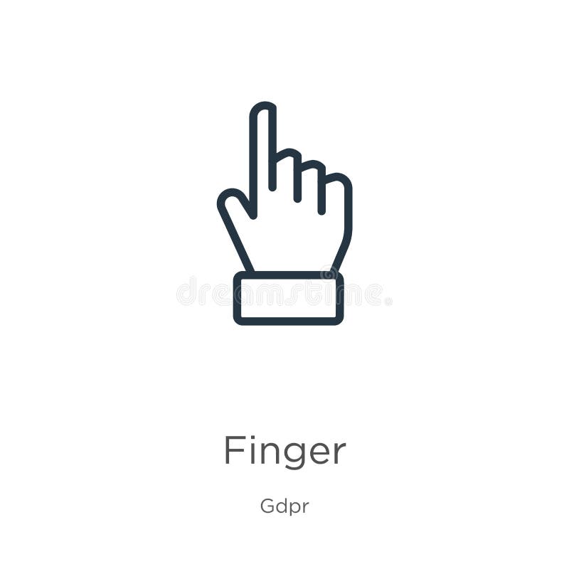 Finger Up Icon Vector. Trendy Flat Finger Up Icon from Gestures ...