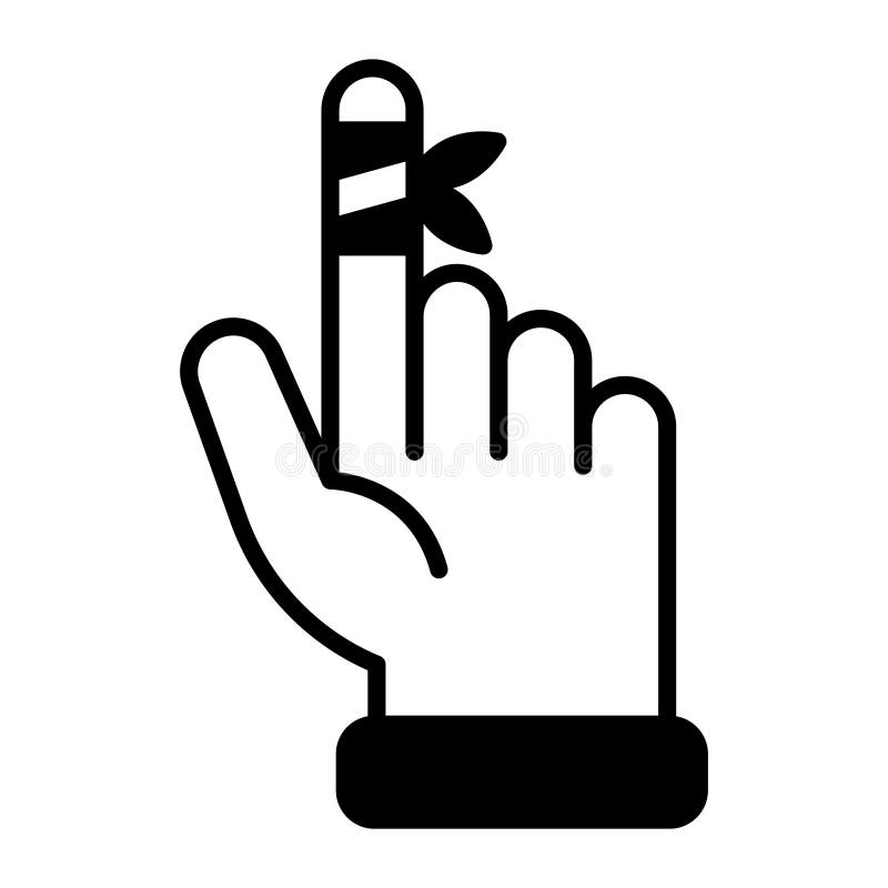 Finger Injury Vector Icon in Trendy Design Style, Easy To Use Stock ...