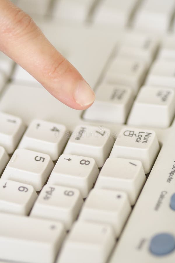 Finger and keyboard stock image. Image of typing, computer - 836795