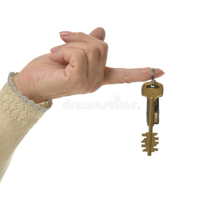 Finger with keys stock image. Image of blue, buyer, home - 5511975