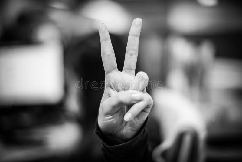 Finger stock photo. Image of language, white, black, number - 83487776