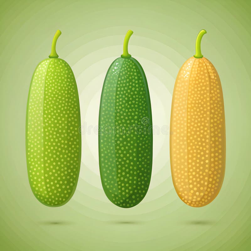 Finger Lime Icon Set in Flat Vector Style Stock Illustration ...