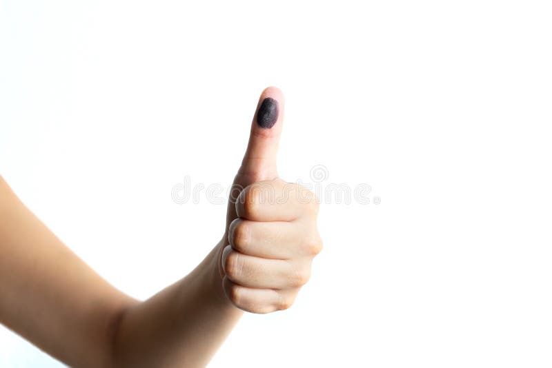 Finger marked after vote stock photo. Image of federal - 171042154