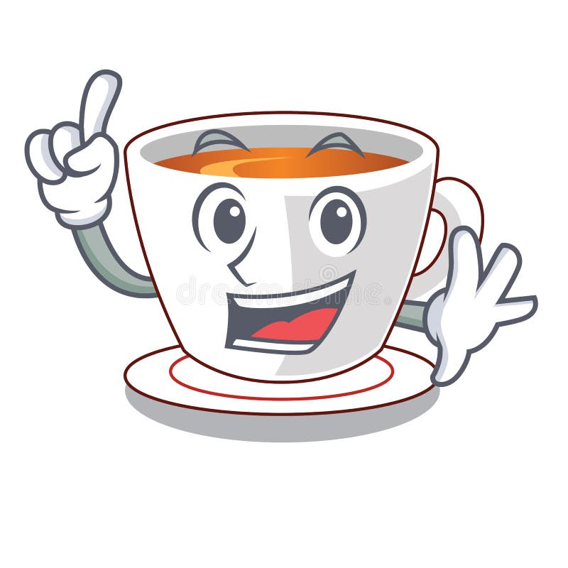 Two Finger Mint Leaves Character Cartoon Stock Vector - Illustration of ...