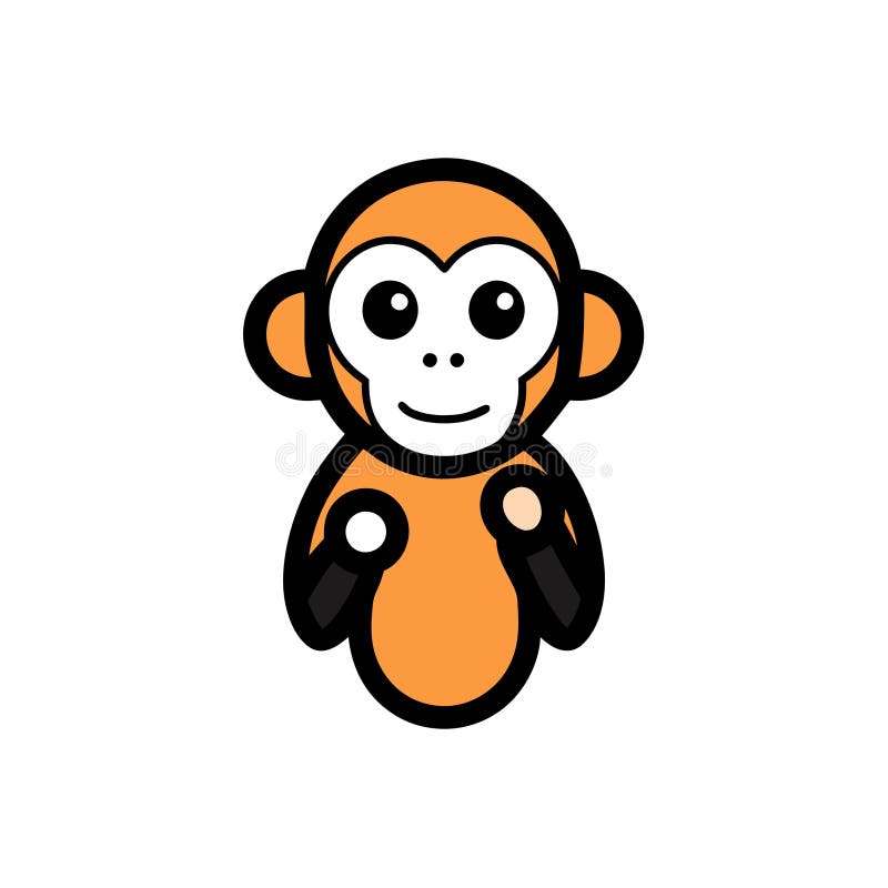 Finger Monkey Looks Icon Vector Stock Vector - Illustration of finger ...