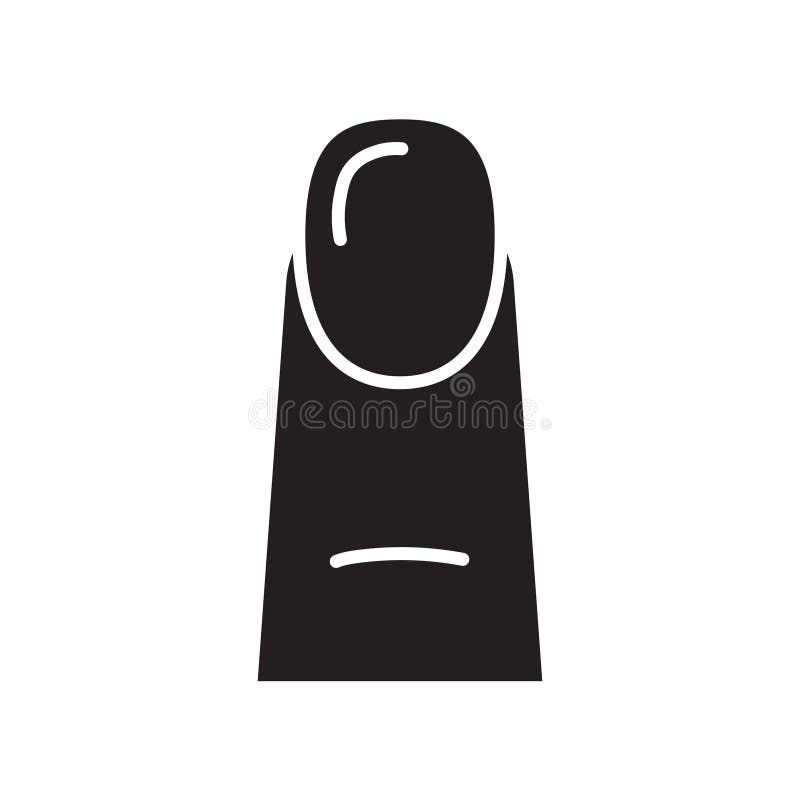 Finger nail icon stock vector. Illustration of nail - 150804777