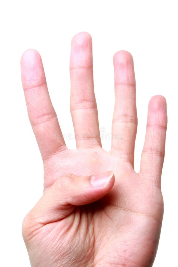 Finger numbers 4 stock photo. Image of fingers, count, four - 1560