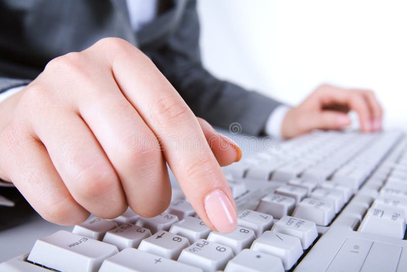 Finger over button stock image. Image of corporate, human - 5936429