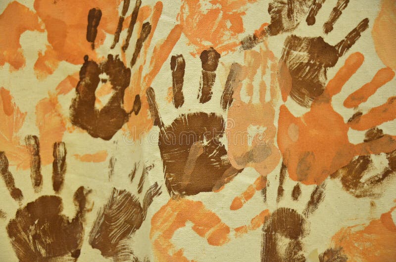 Finger paint hand prints stock photo. Image of juvenile - 31452404
