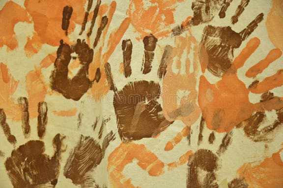 Finger paint hand prints stock photo. Image of juvenile - 31452404