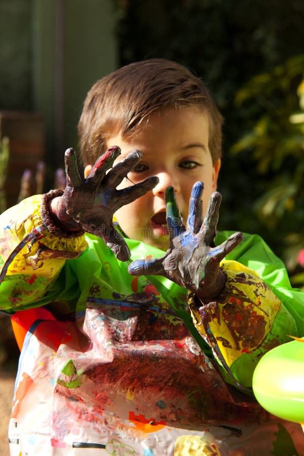 Finger painting 2 stock image. Image of human, paint - 10209641