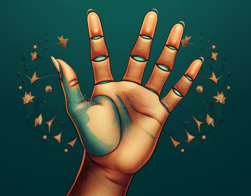 Finger Patterns Swirling in Colorful Paint, Representing Creativity ...